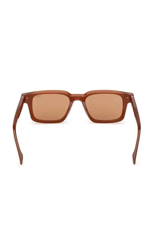 ZEGNA EYEWEAR Zegna Shiny Milky Caramel Sunglasses - Brown