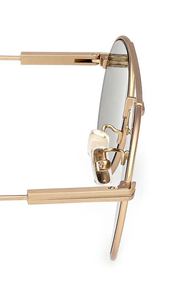 ZEGNA EYEWEAR Zegna Matte Satin Brass Sunglasses