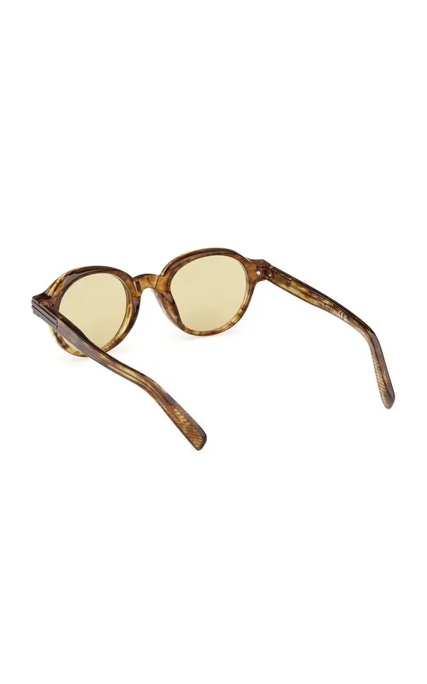 ZEGNA EYEWEAR Zegna Shiny Transparent Havana Sunglasses