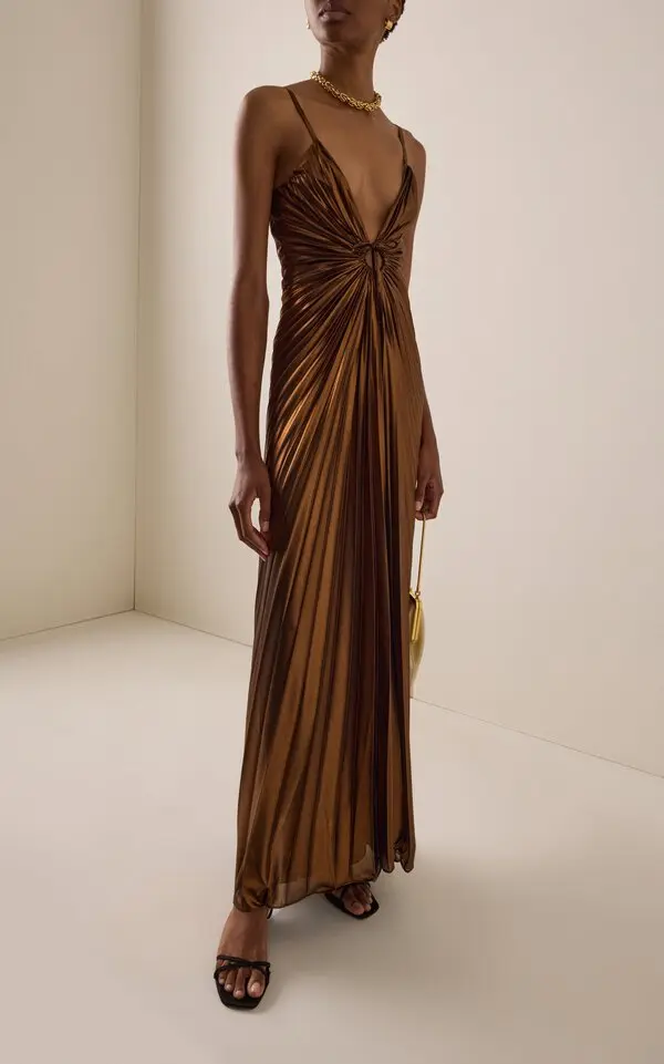 GEORGIA HARDINGE Linear Satin Maxi Dress