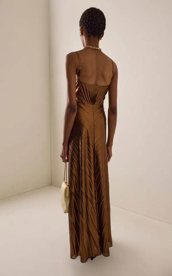 GEORGIA HARDINGE Linear Satin Maxi Dress