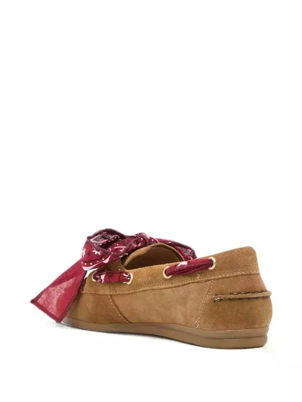 TORAL SHOES Nahua Suede Bandana Loafers