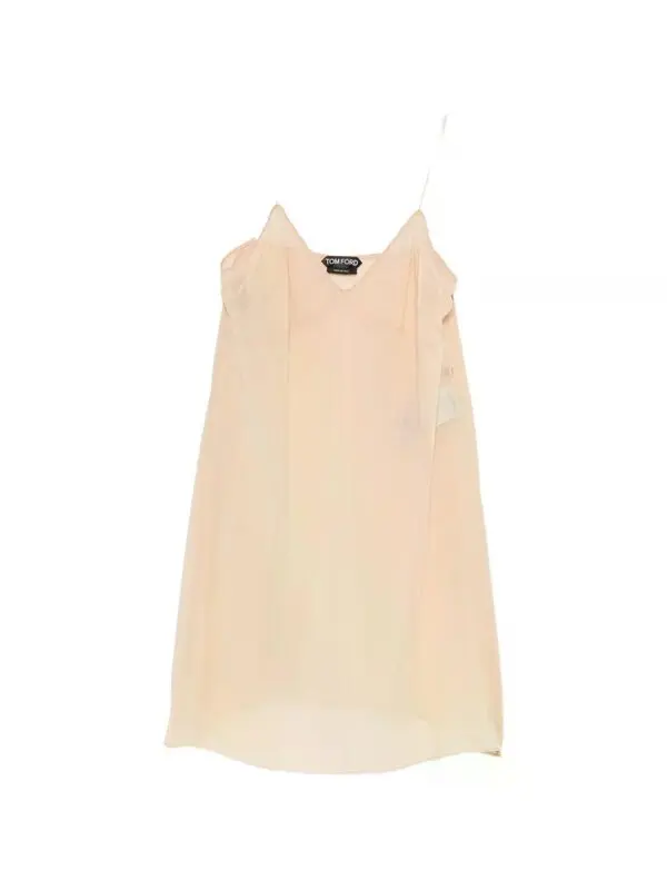 TOM FORD Stretch Georgette Cocktail Slip Dress - Neutrals