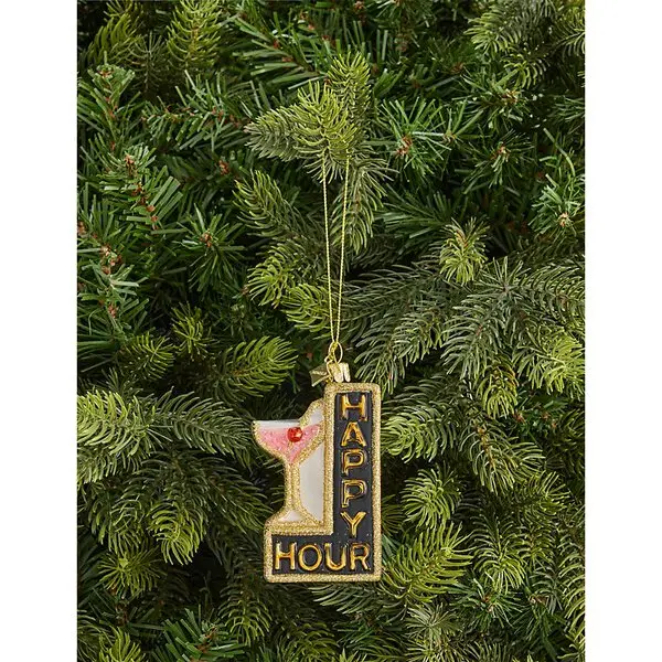 SELFRIDGES EDIT Happy Hour Christmas Decoration 10cm