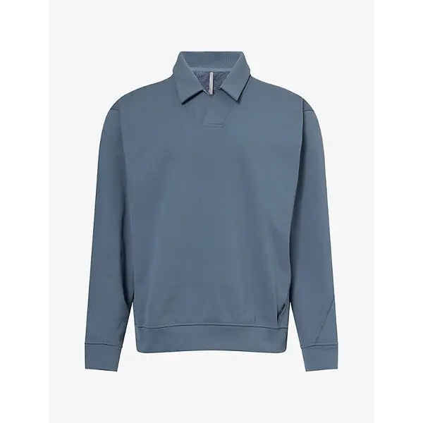 Veilance Consola Jersey Polo Sweatshirt - Neptune