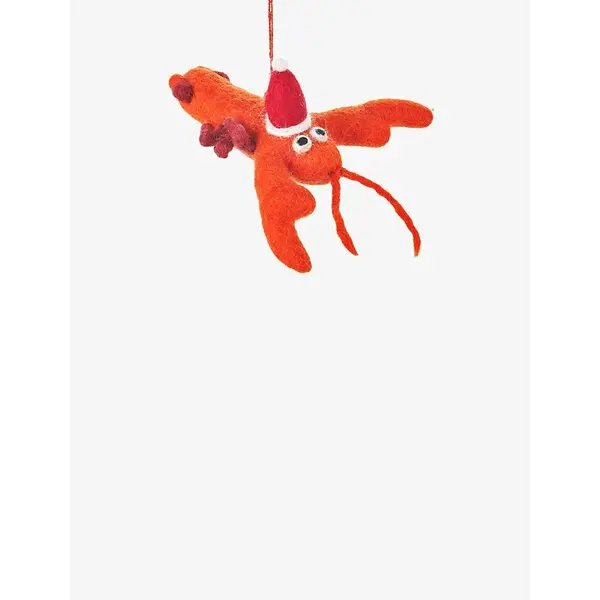 SELFRIDGES EDIT Festive Lobster Felt Christmas Decoration
