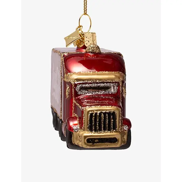 SELFRIDGES EDIT Coca Cola Truck Glass Christmas Decoration