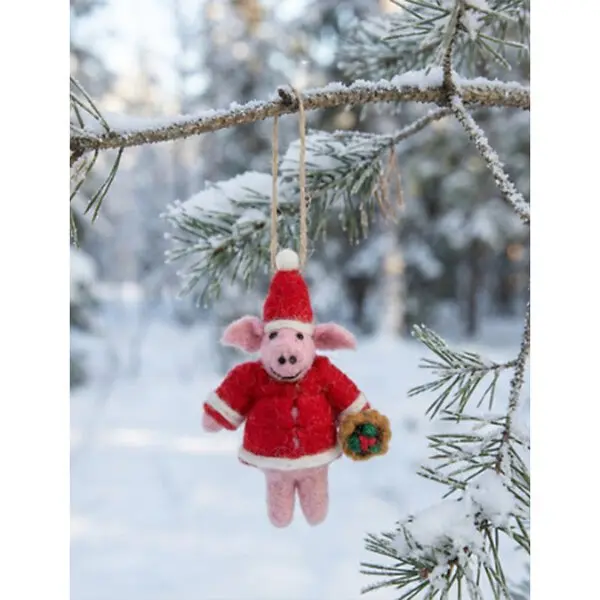 SELFRIDGES EDIT Piglet Felt Christmas Decoration