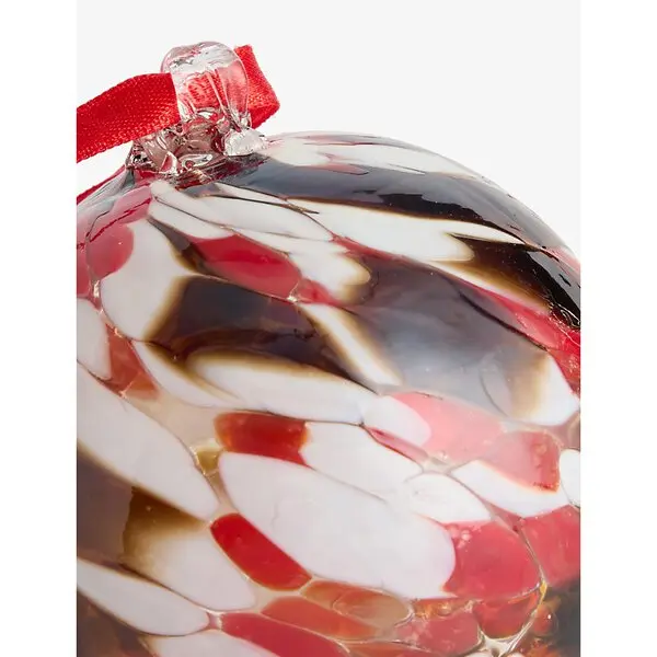 SELFRIDGES EDIT Colourful Round Bauble Glass Christmas Decoration