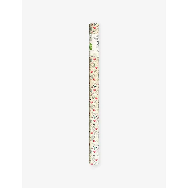 SELFRIDGES EDIT Ditsy Robins Roll Christmas Wrapping Paper 3m