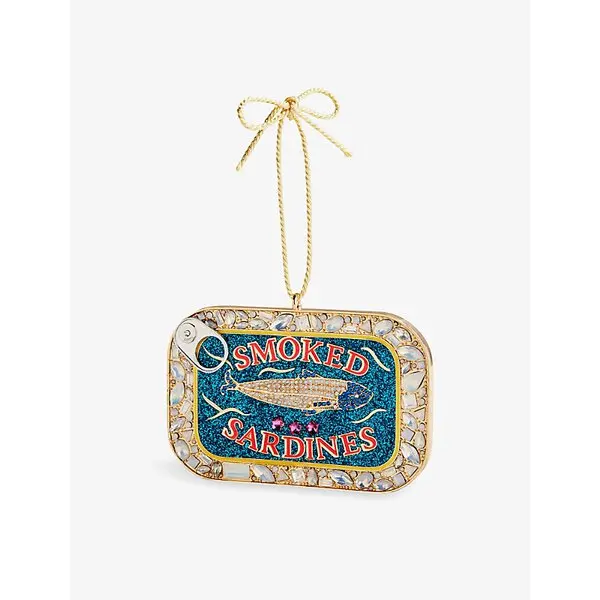 SELFRIDGES EDIT Tinsel And Tin Sardine Christmas Decoration