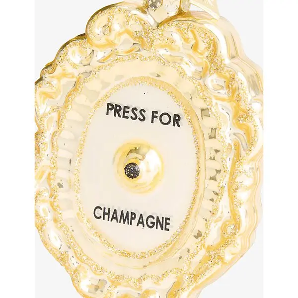 SELFRIDGES EDIT Press For Champagne Christmas Decoration 9cm