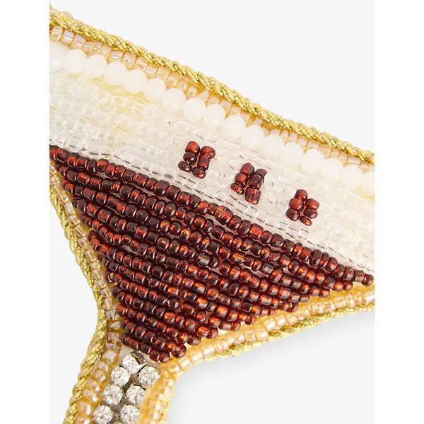 SELFRIDGES EDIT Beaded Martini Glass Christmas Decoration