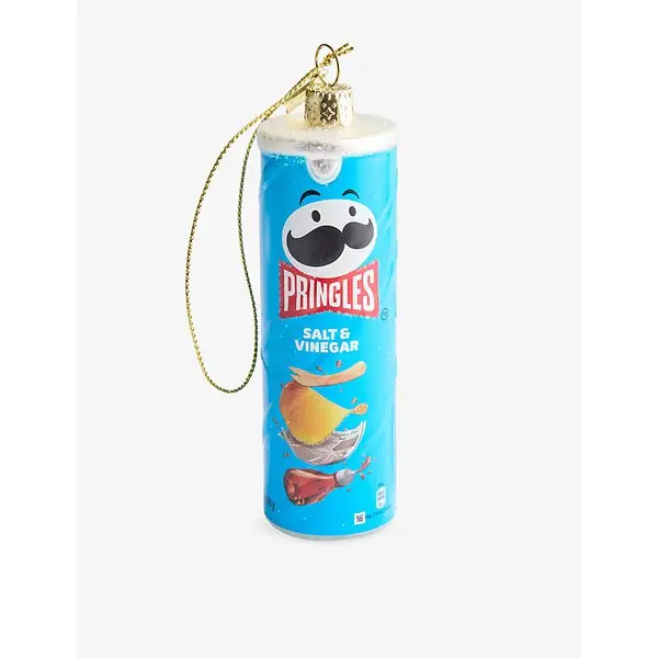 SELFRIDGES EDIT Pringles Glass Christmas Tree Decoration