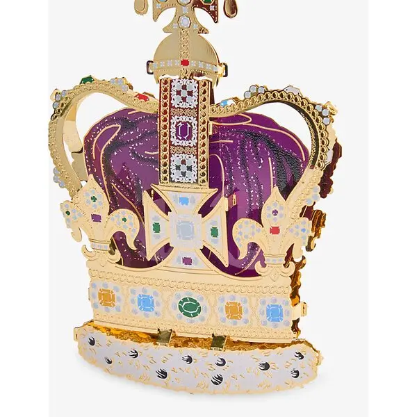 SELFRIDGES EDIT St Edward's Crown Brass Christmas Decoration