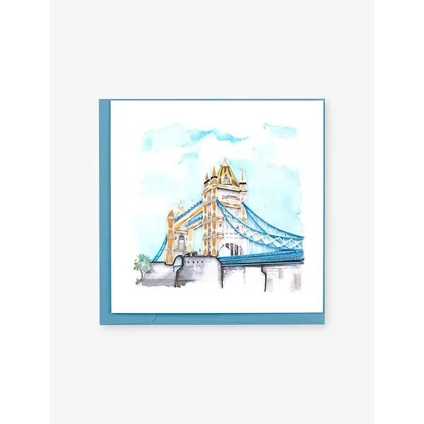 SELFRIDGES EDIT Tower Bridge Quill Christmas Card