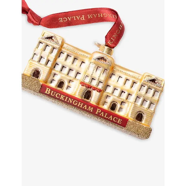 SELFRIDGES EDIT Buckingham Palace Facade Glass Christmas Decoration