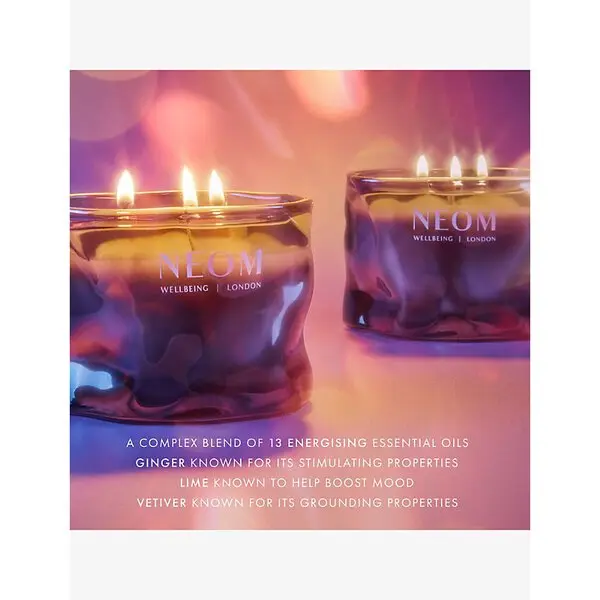 NEOM WELLBEING Sparkling Joy Ginger 3-wick Scented Candle 420g