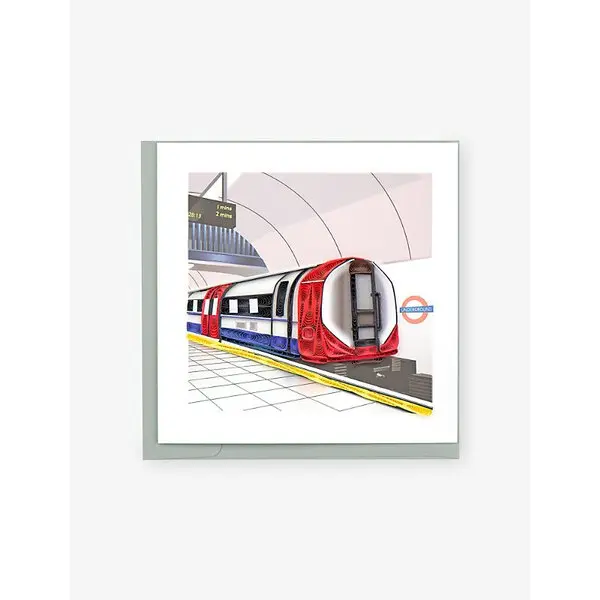 SELFRIDGES EDIT London Tube Quill Christmas Card
