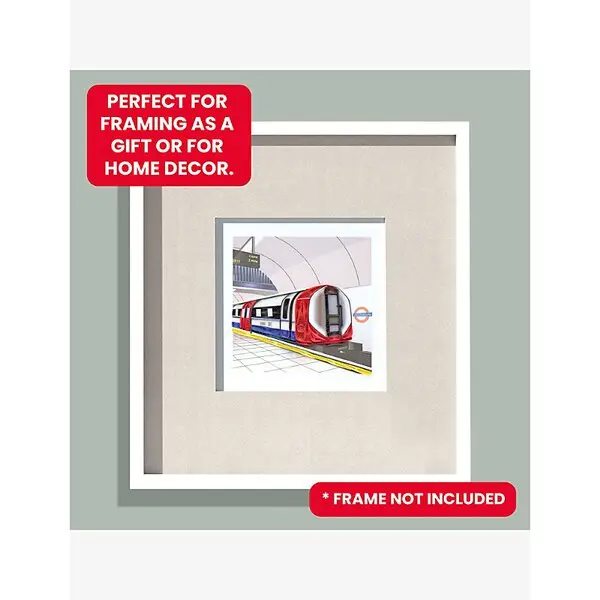 SELFRIDGES EDIT London Tube Quill Christmas Card