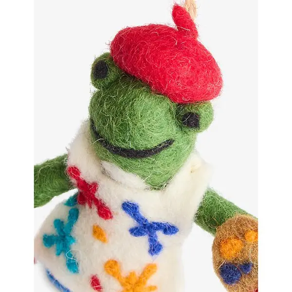 SELFRIDGES EDIT André The Artist Frog Felt Christmas Tree Decoration