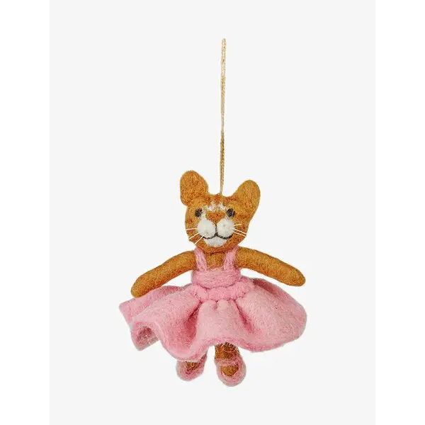 SELFRIDGES EDIT Gracie Cat Felt Christmas Decoration