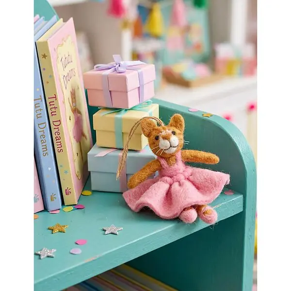 SELFRIDGES EDIT Gracie Cat Felt Christmas Decoration