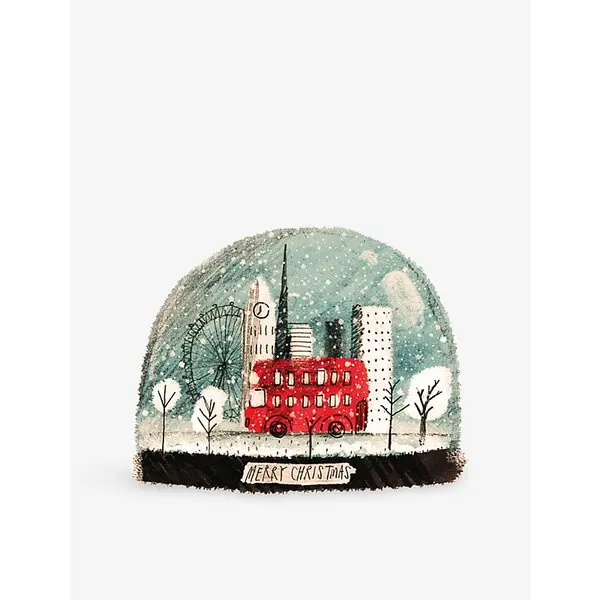 SELFRIDGES EDIT London Snow Globe Christmas Cards Pack Of Eight