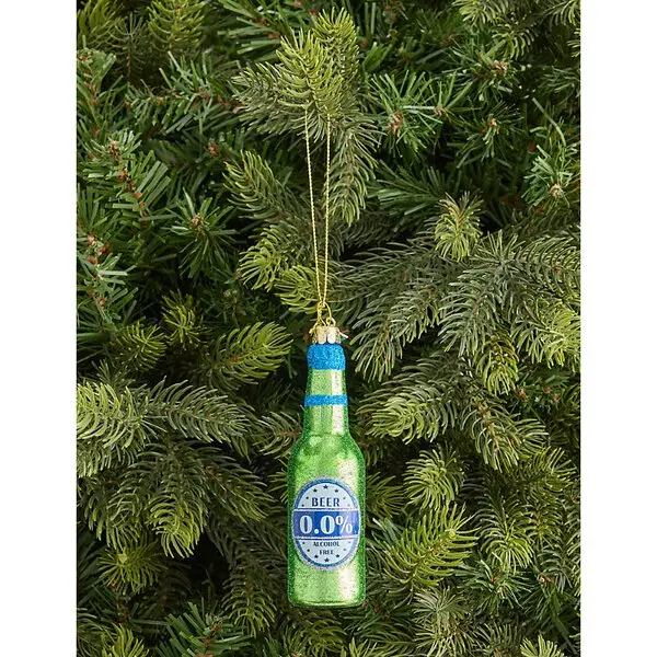 SELFRIDGES EDIT Beer Alcohol Free Christmas Decoration 12.5cm