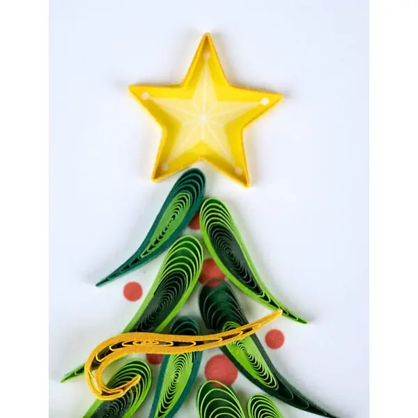 SELFRIDGES EDIT Christmas Tree Quill Christmas Card