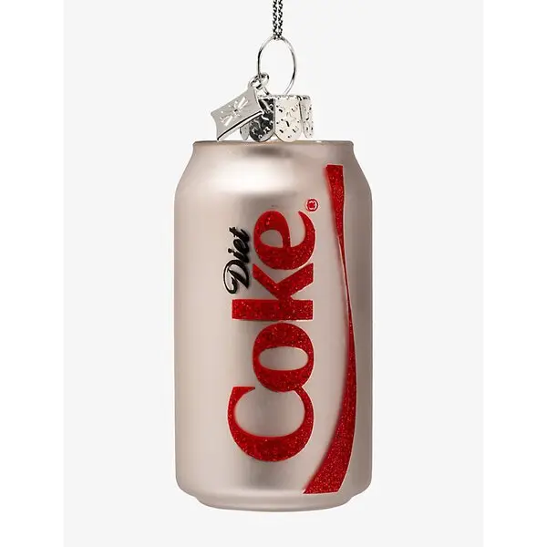 SELFRIDGES EDIT Diet Coke Can Glass Christmas Decoration