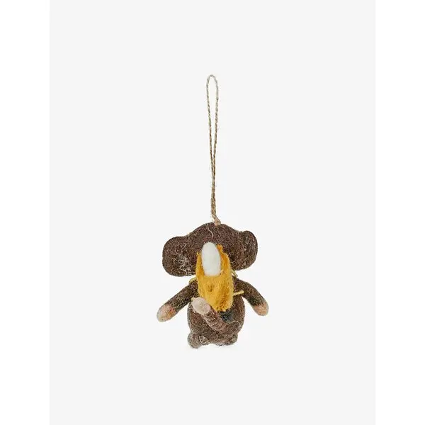 SELFRIDGES EDIT Bongo The Monkey Felt Christmas Decoration