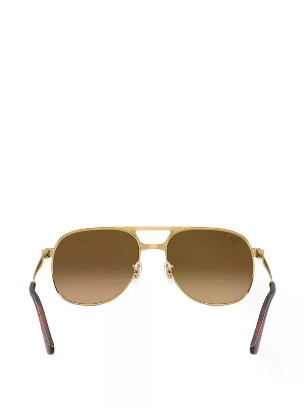 Ray-ban Bill Max Square-frame Sunglasses - Gold
