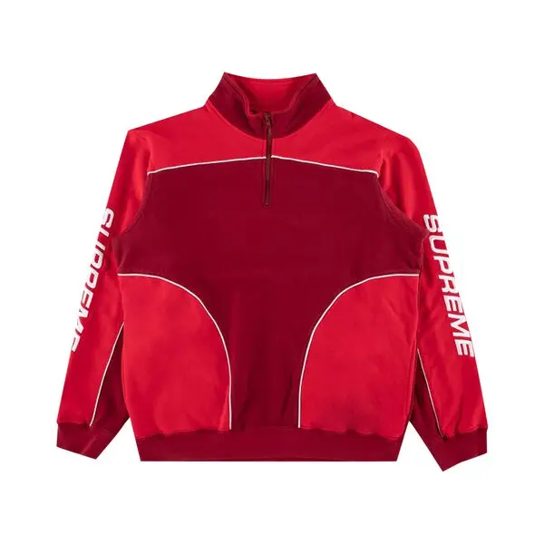 Supreme Speedway Half Zip Sweatshirt 'cardinal