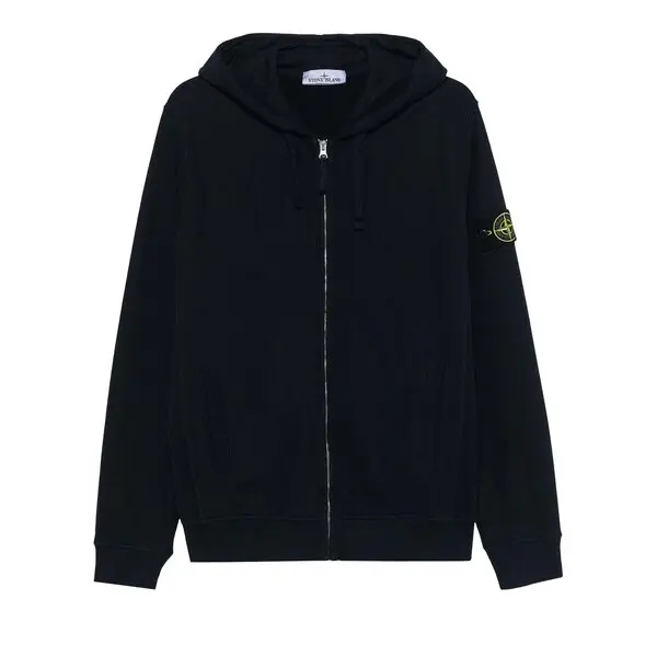 Stone Island Dyed Zip Hoodie 'navy