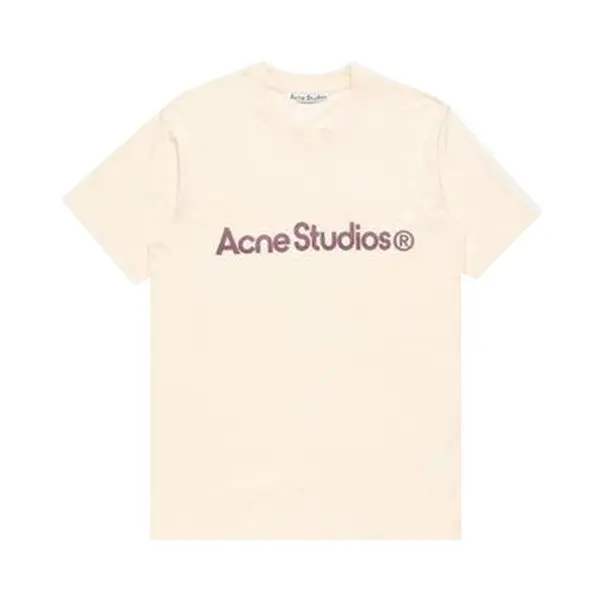 Acne Studios Logo T-shirt 'pale - Pink