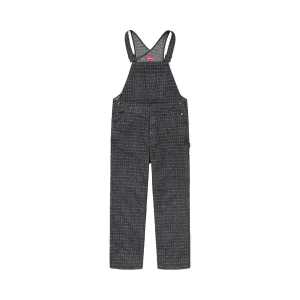 Supreme Jacquard Logos Denim Overalls