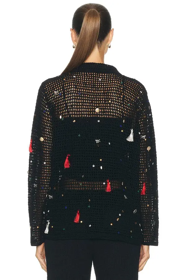 BODE Crochet Charm Shirt