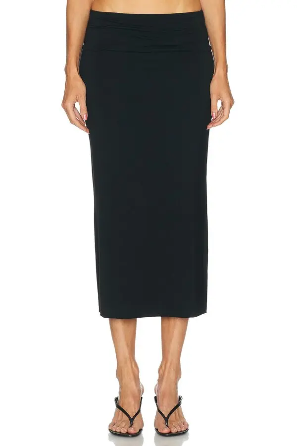 Eterne Elsa Soft Jersey Midi Skirt