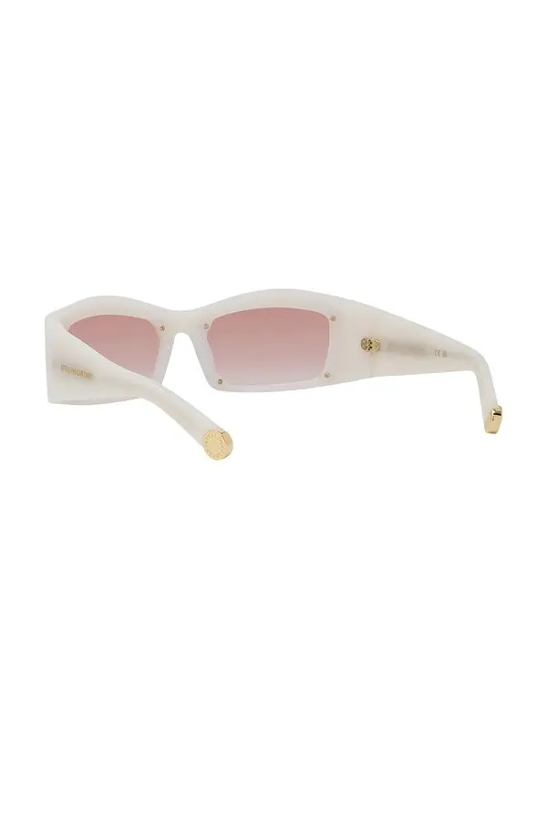 Stella McCartney Medallion Rectangular Sunglasses In Pink