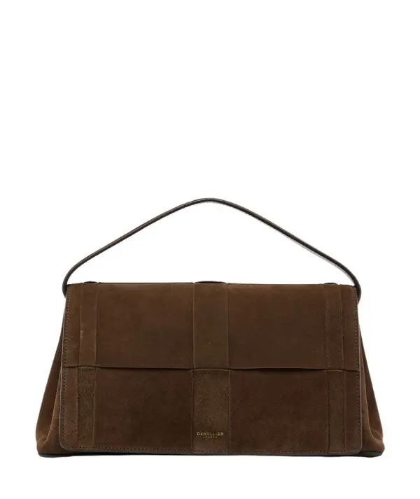 DEMELLIER Florence Small Suede Shoulder Bag - Brown