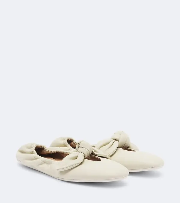 Zimmermann Carousel Leather Ballet Flats