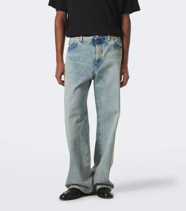 Dolce & Gabbana Faded Wide-leg Jeans
