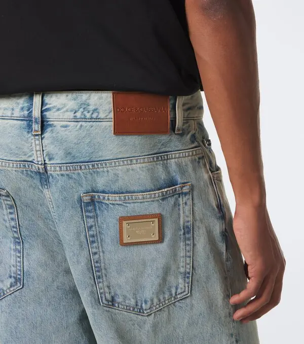 Dolce & Gabbana Faded Wide-leg Jeans