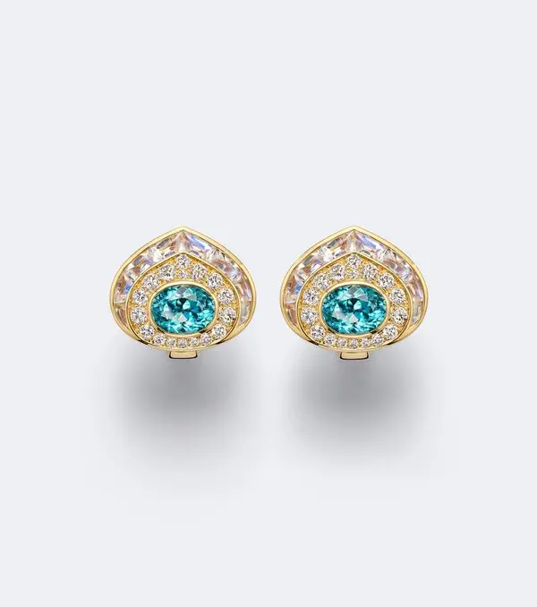 Marina B Claudia 18kt Earrings With Gemstones - Gold