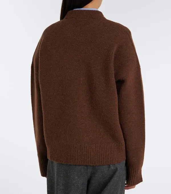 AMI Paris De Coeur Alpaca And Wool-blend Sweater