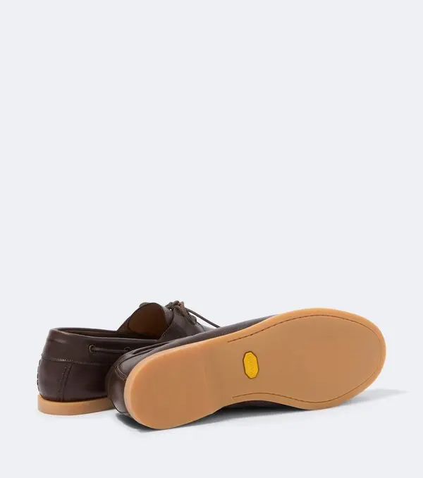 Frescobol Carioca Marina Leather Boat Shoes - Brown