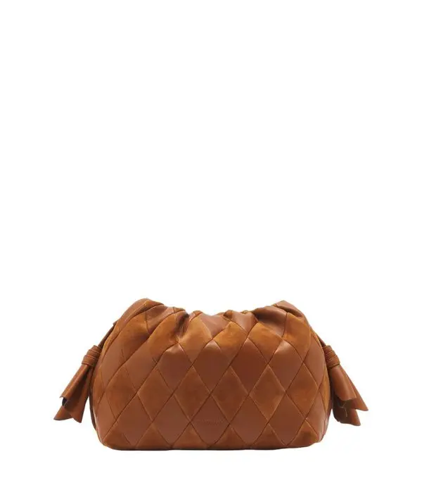 Zimmermann Cloud 91 Medium Leather And Suede Clutch - Brown