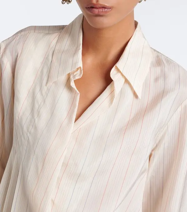 Dries Van Noten Striped Wrap Top
