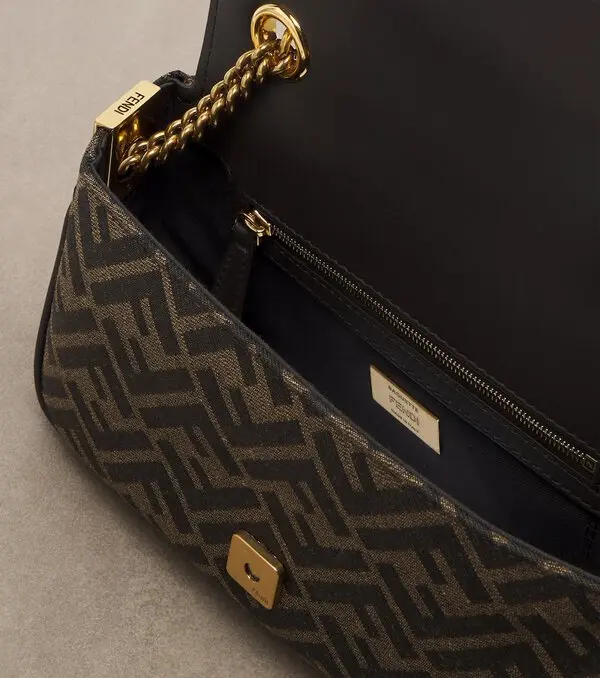 Fendi Baguette® Mini Ff Zucca Shoulder Bag